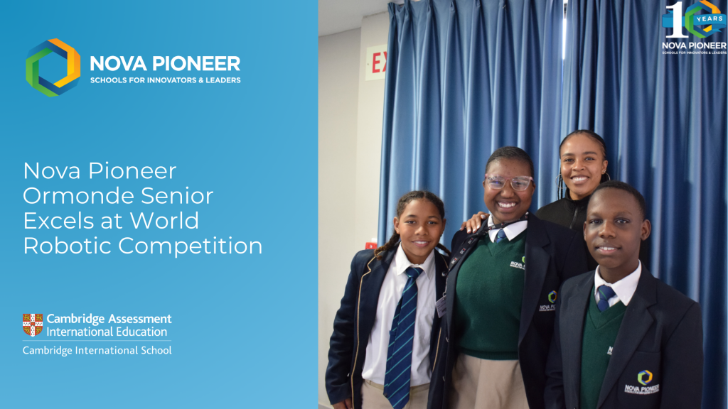 Nova Pioneer Ormonde Senior Excels at World Robotic Competition - Nova ...